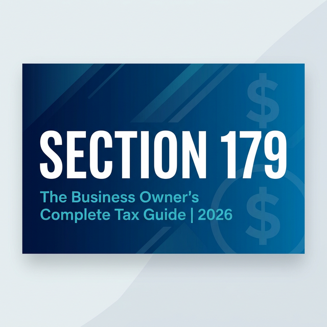 Section 179 Depreciation in 2026: The Business Owner's Complete Tax ...